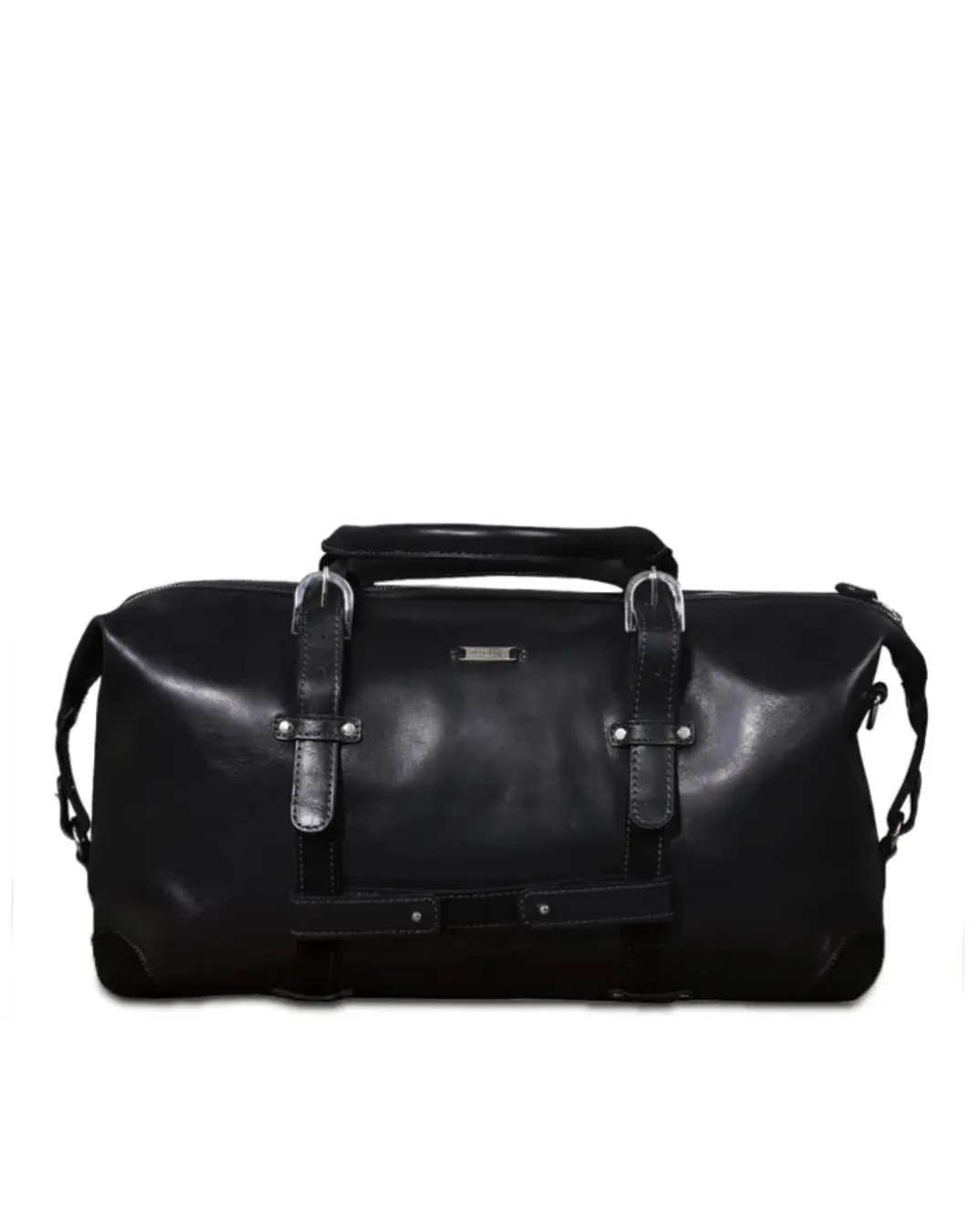 Louis - The Black Leather Duffle Bag - thestruttstore